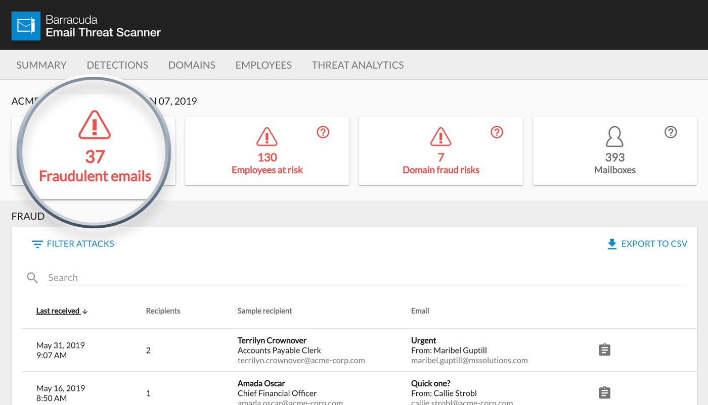 Barracuda Phishing and Impersonation Protection for Microsoft 365